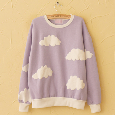 Harajuku Clouds Sweatshirts on Luulla