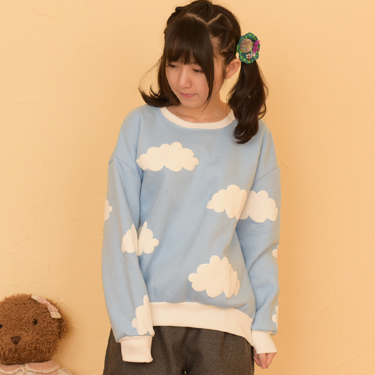 Harajuku Clouds Sweatshirts on Luulla