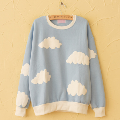 Harajuku Clouds Sweatshirts on Luulla